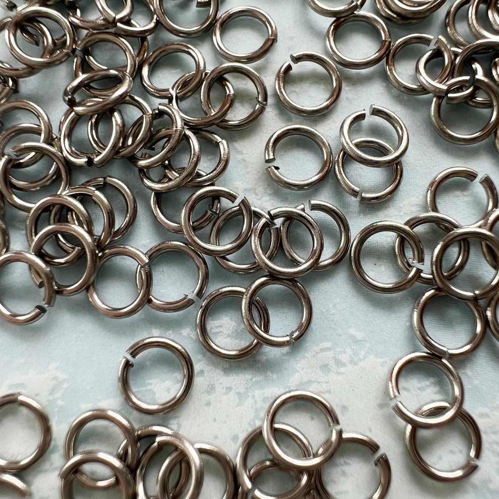 Jump Rings Steel 22g & 24g - choose size – Bead Me A Story