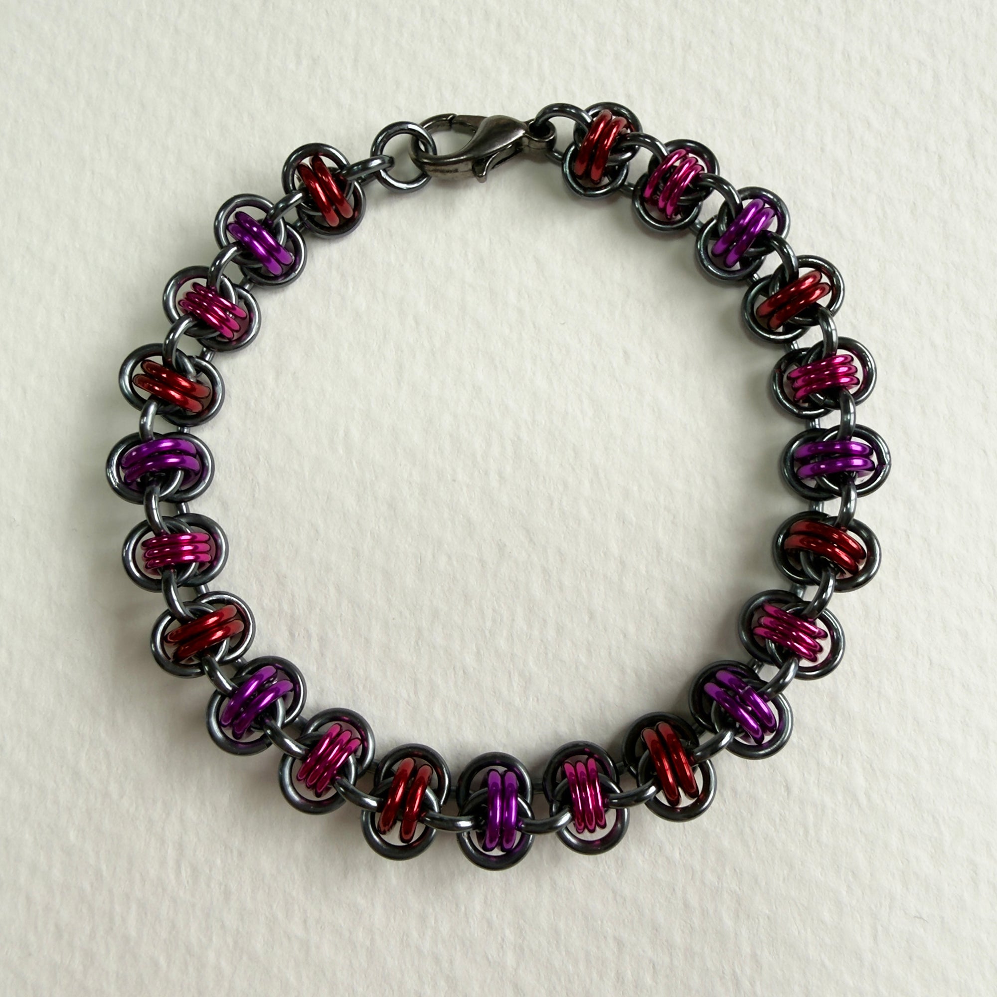 Barrel and Keg Weave Bracelet Kit with Free Video Class - Gunmetal wit ...