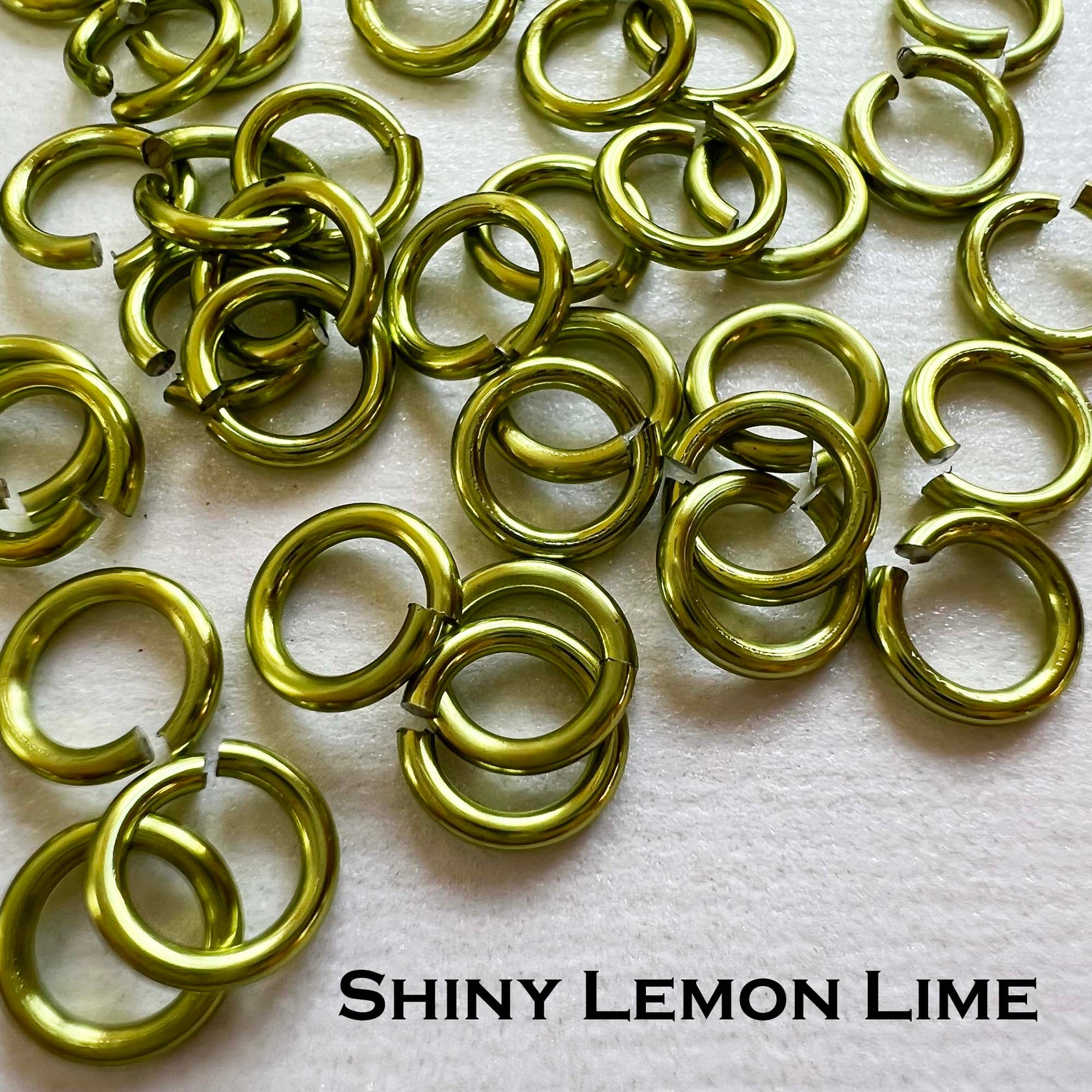 18g 3/16" Jump Rings Shiny (SWG) ID: 5mm - choose color & quantity ...