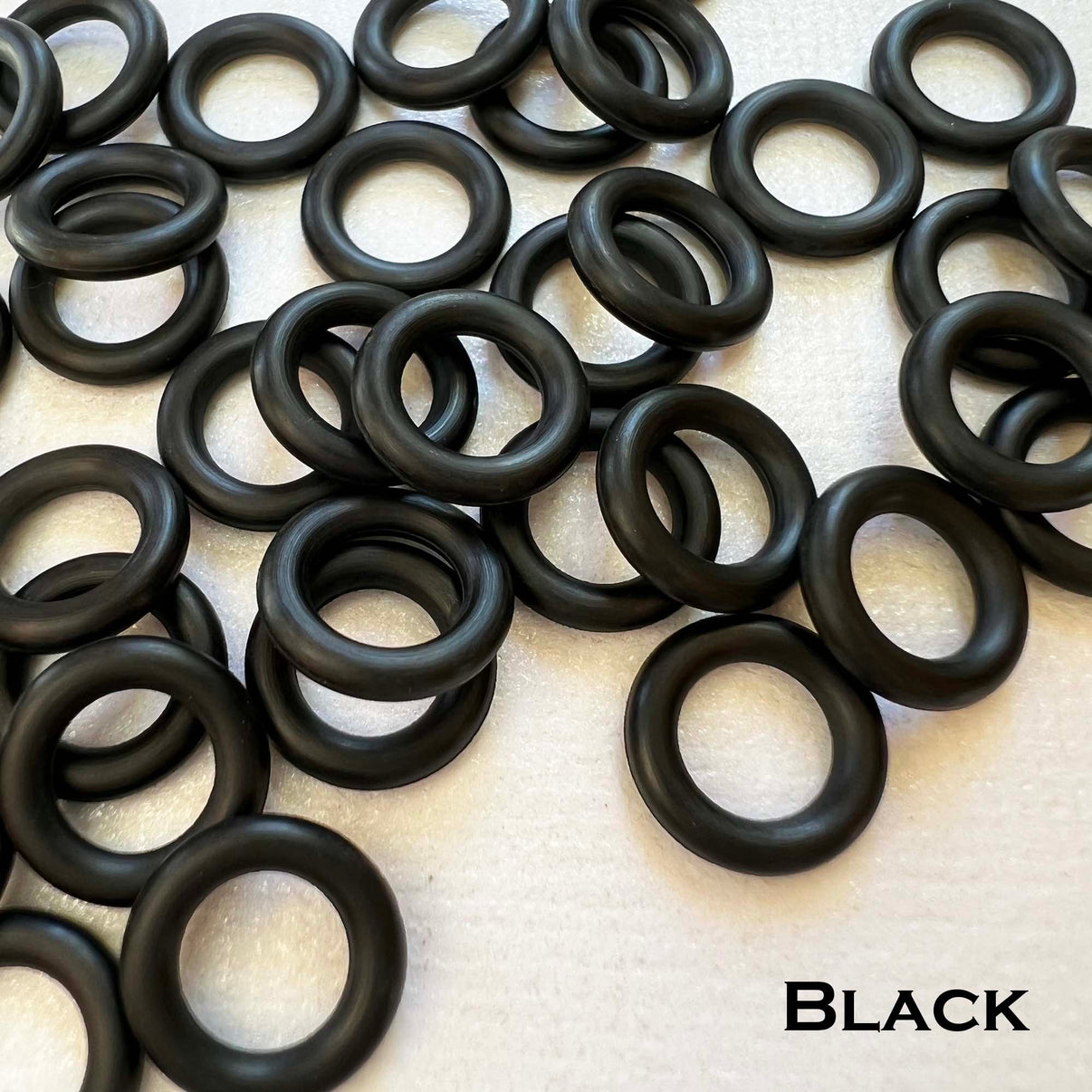 10mm Rubber O-Rings (ID: 6mm) - choose color & quantity – Bead Me A Story