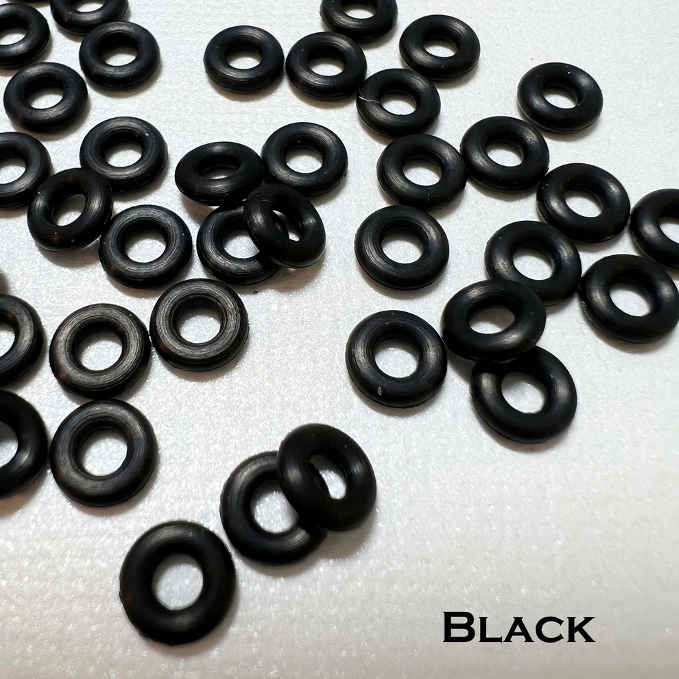 6mm Rubber O-Rings (ID: 2.6mm) - choose color & quantity – Bead Me A Story