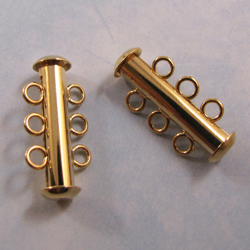Slide Clasp 3-Hole - 1 Piece - Choose Color – Bead Me A Story